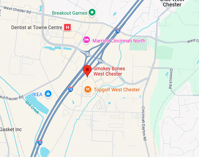 16. smokey bones west chester map