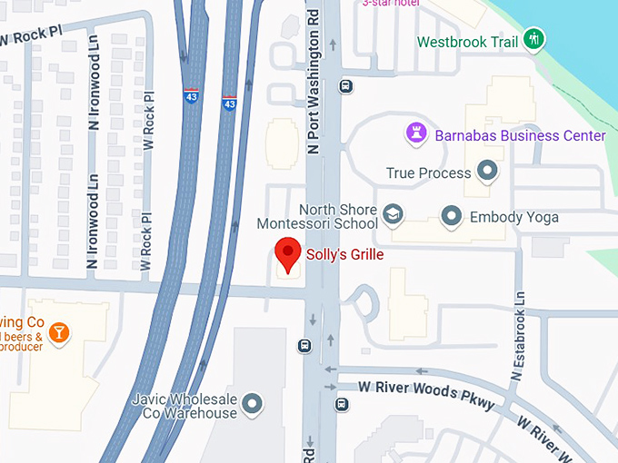 16. solly's grille map