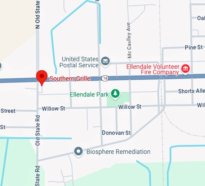 16. southern grille map