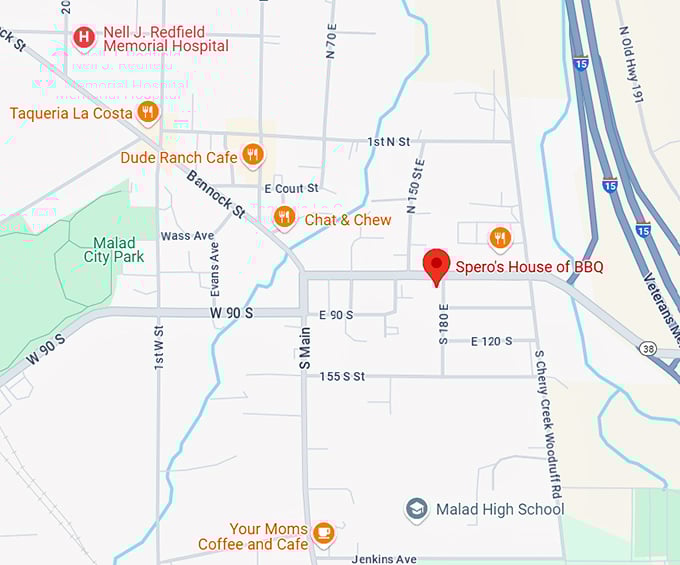 16. spero's house of bbq map