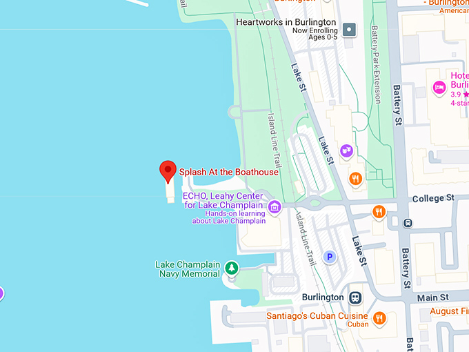 16. splash at the boathouse map