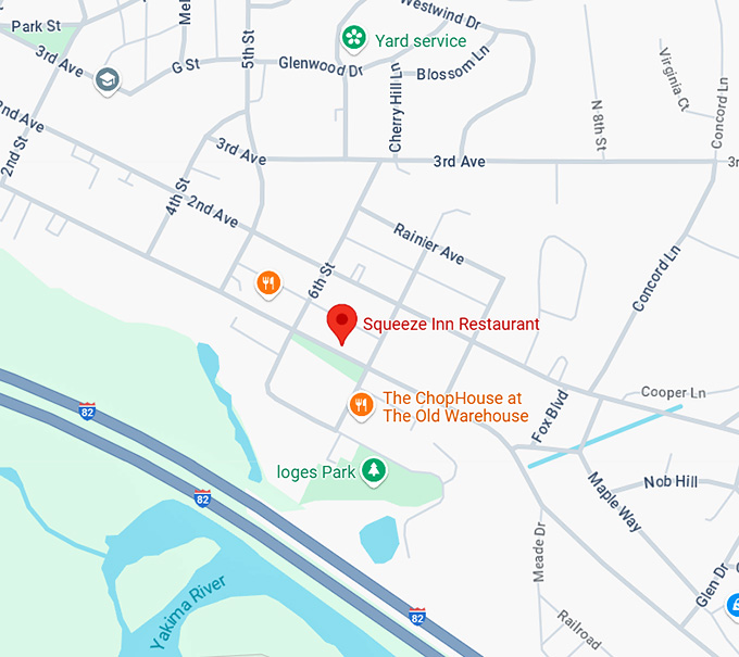16. squeeze inn restaurant map