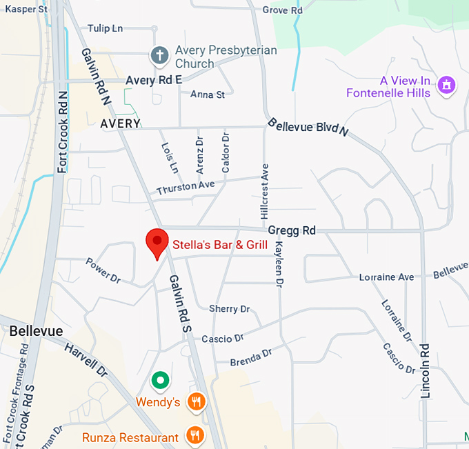 16. stella's bar & grill map