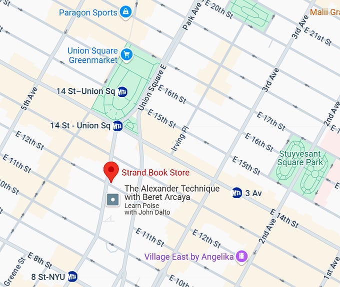 16. strand book store map