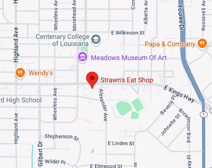 16. strawn's eat shop map