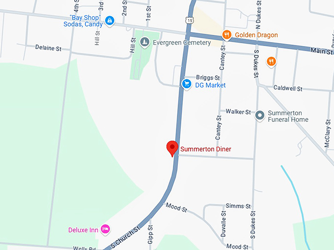 16. summerton diner map