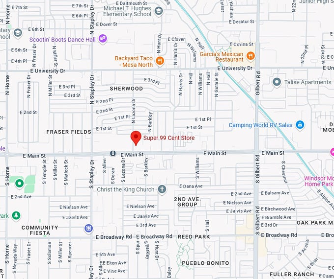 16. super 99 cent store map