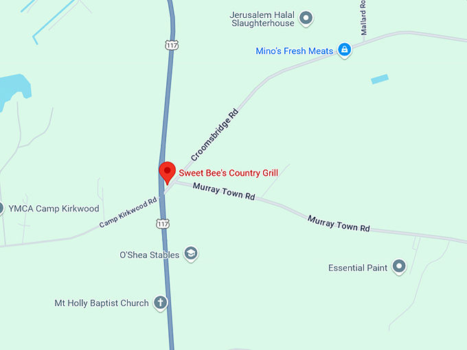16. sweet bee's country grill map