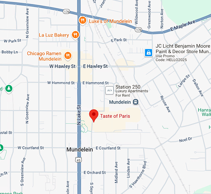 16. taste of paris map