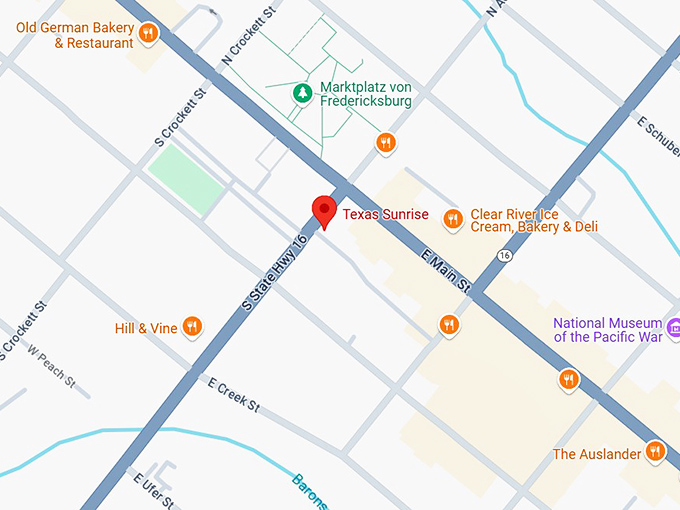 16. texas sunrise map