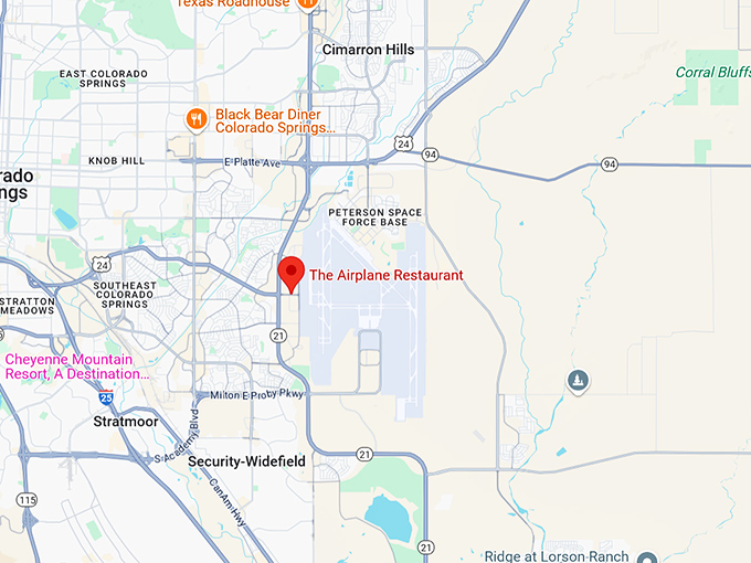 16. the airplane restaurant map