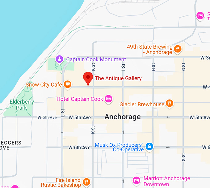 16. the antique gallery map