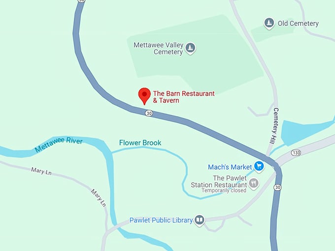 16. the barn restaurant & tavern map