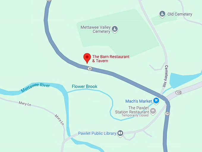 16. the barn restaurant & tavern map