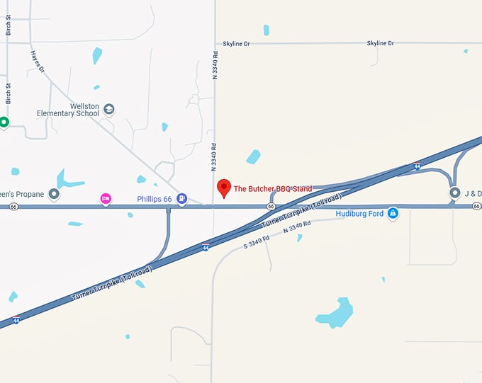 16. the butcher bbq stand map
