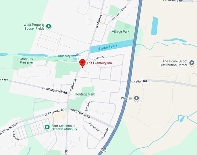 16. the cranbury inn map