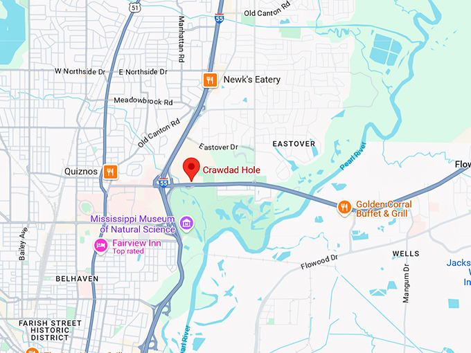 16. the crawdad hole map