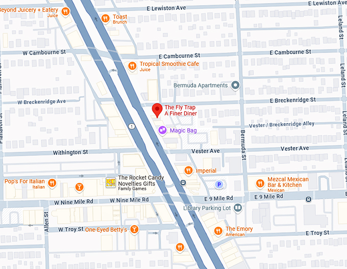 16. the fly trap a finer diner map