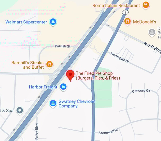 16. the fried pie shop map