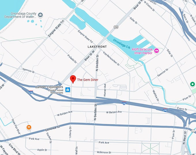 16. the gem diner map