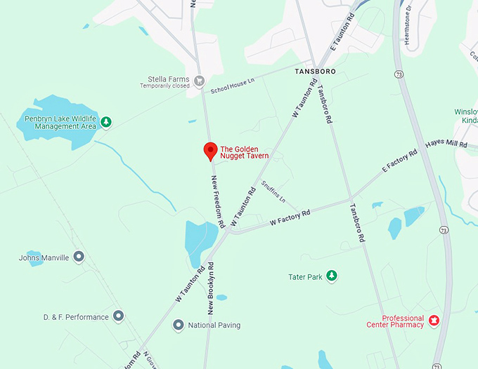 16. the golden nugget tavern map