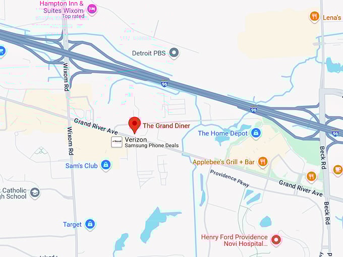 16. the grand diner map