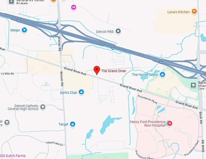 16. the grand diner map