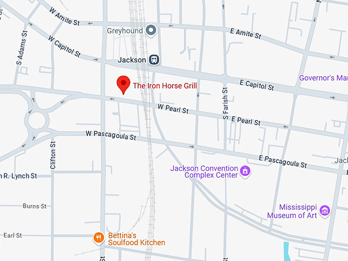 16. the iron horse grill map