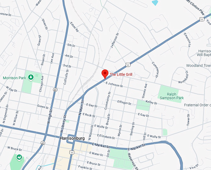 16. the little grill map