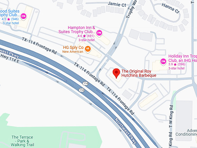 16. the original roy hutchins barbeque map