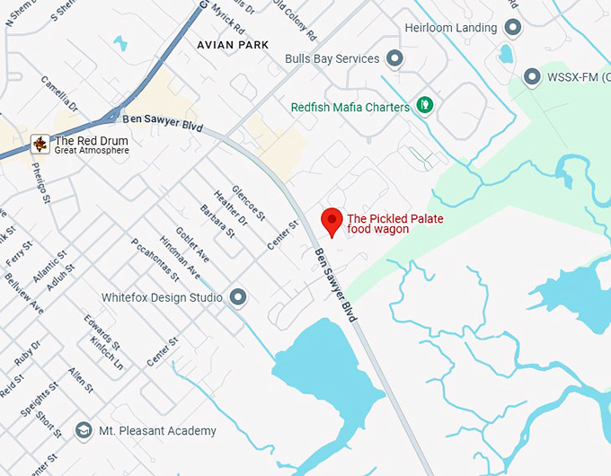 16. the pickled palate food wagon map