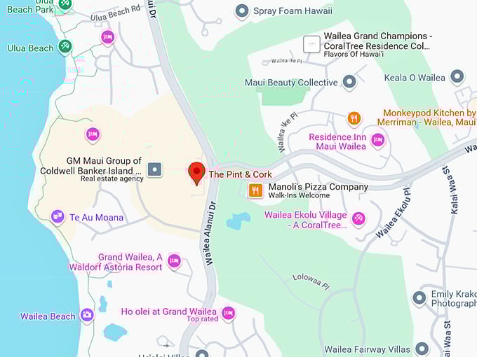 16. the pint & cork map