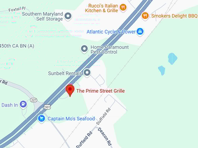 16. the prime street grille map