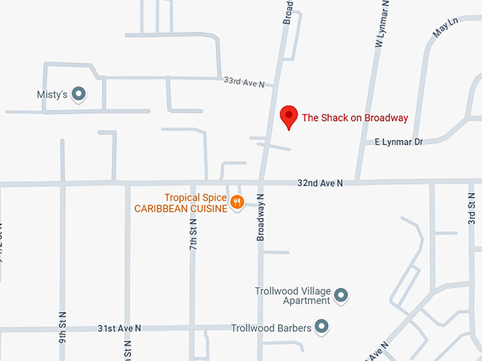 16. the shack on broadway map