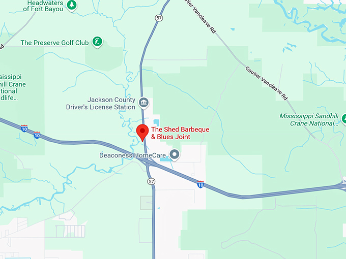 16. the shed barbeque & blues joint map