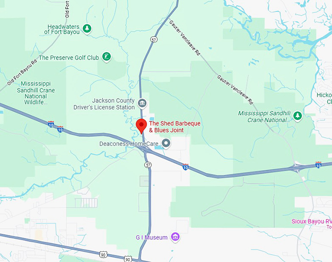 16. the shed barbeque & blues joint map