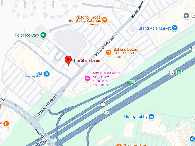 16. the shiny diner map