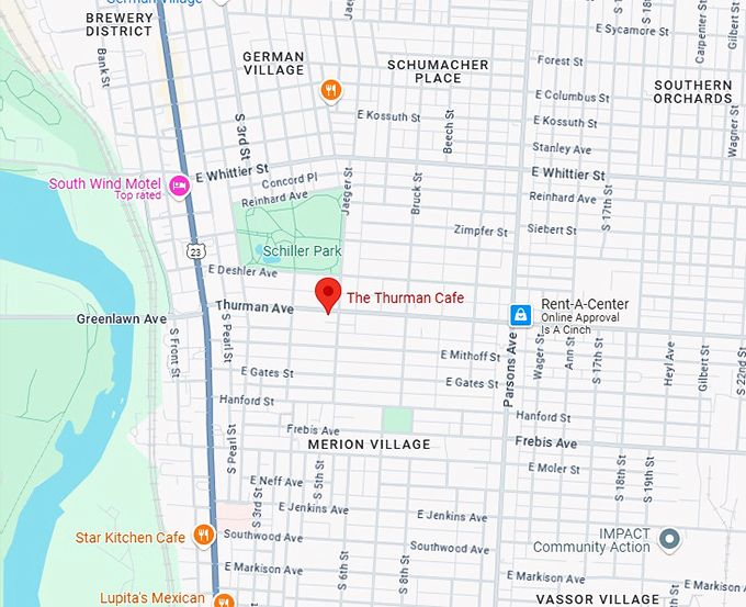 16. the thurman cafe map