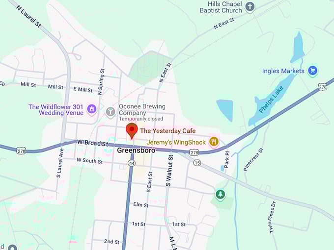 16. the yesterday café map