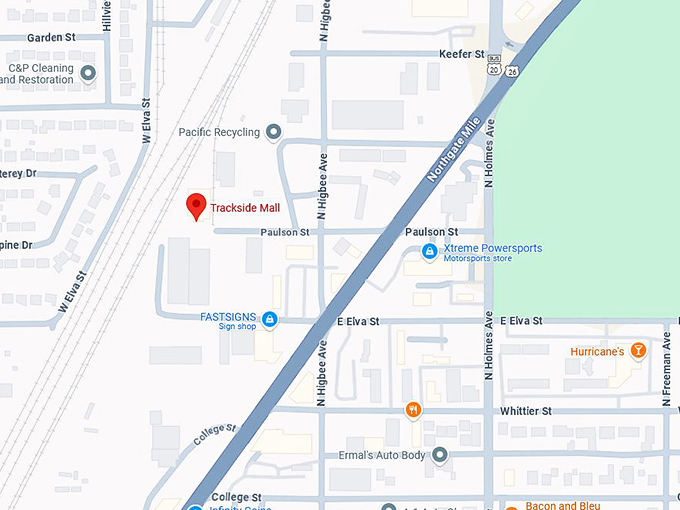 16. trackside mall map