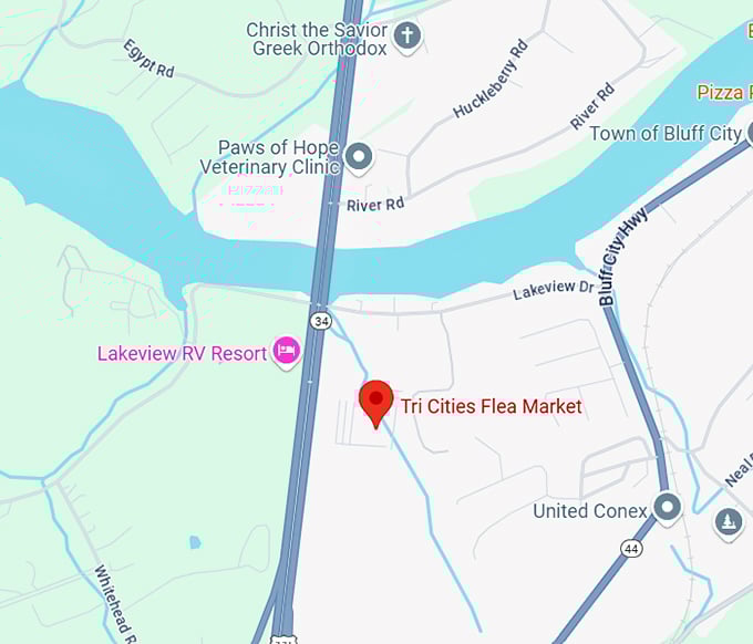 16. tri cities flea market map