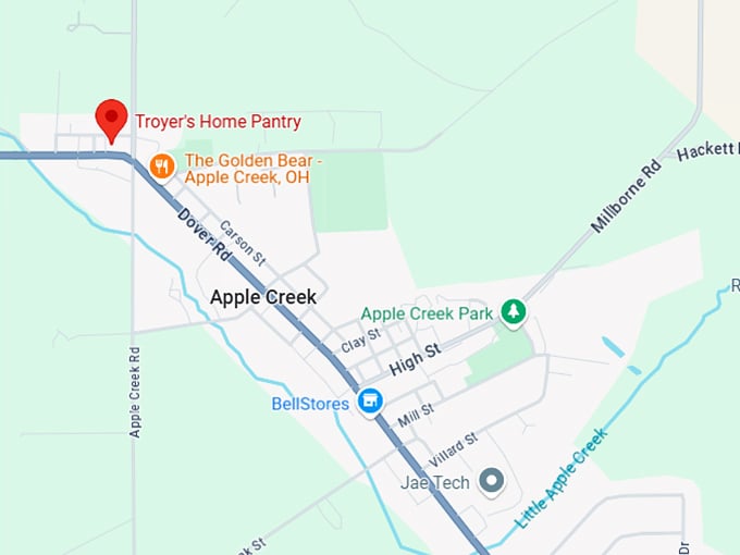 16. troyer's home pantry map