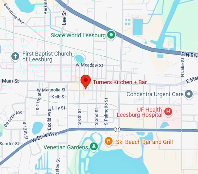 16. turners kitchen + bar map