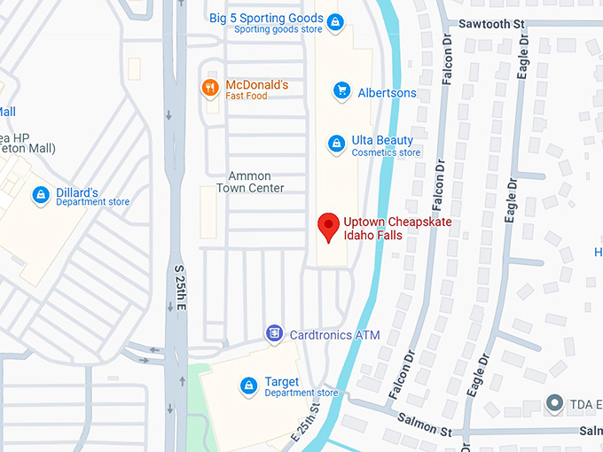 16. uptown cheapskate idaho falls map
