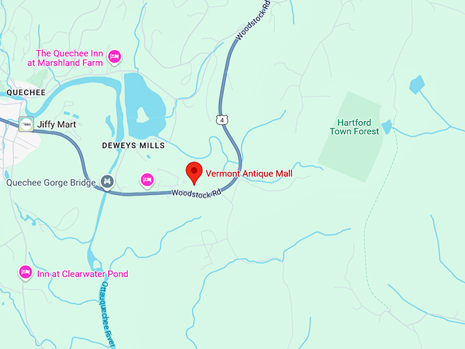 16. vermont antique mall map