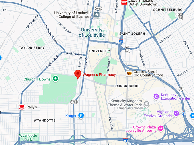 16. wagner's pharmacy map