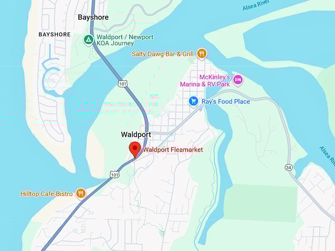 16. waldport fleamarket map
