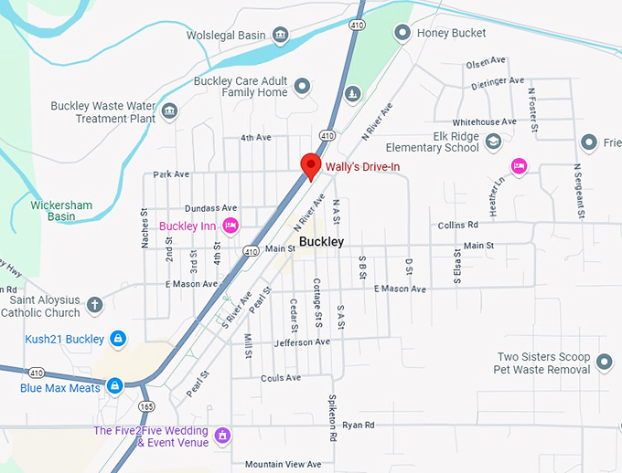 16. wally's drive in map