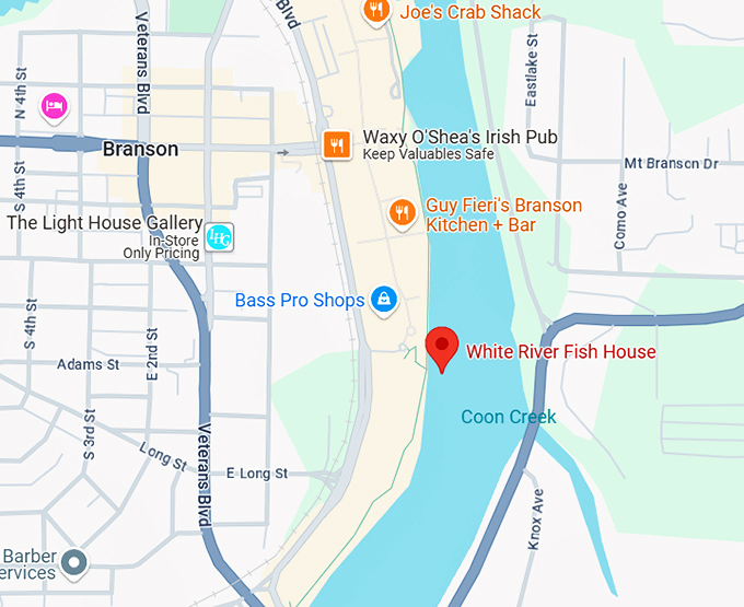 16. white river fish house map