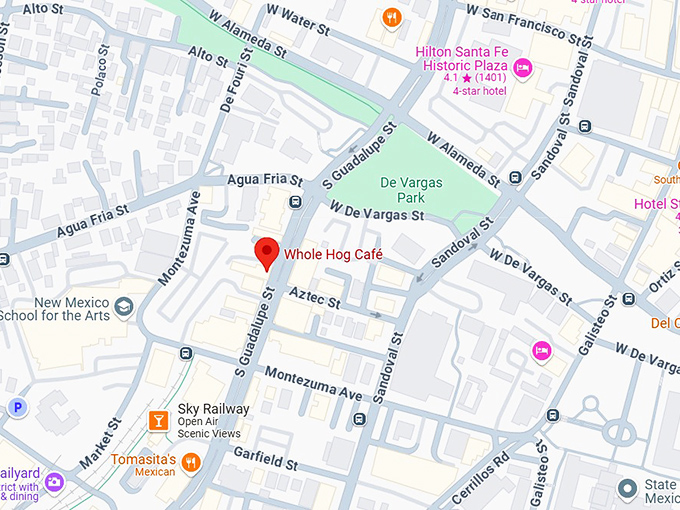 16. whole hog caf&eacute; map